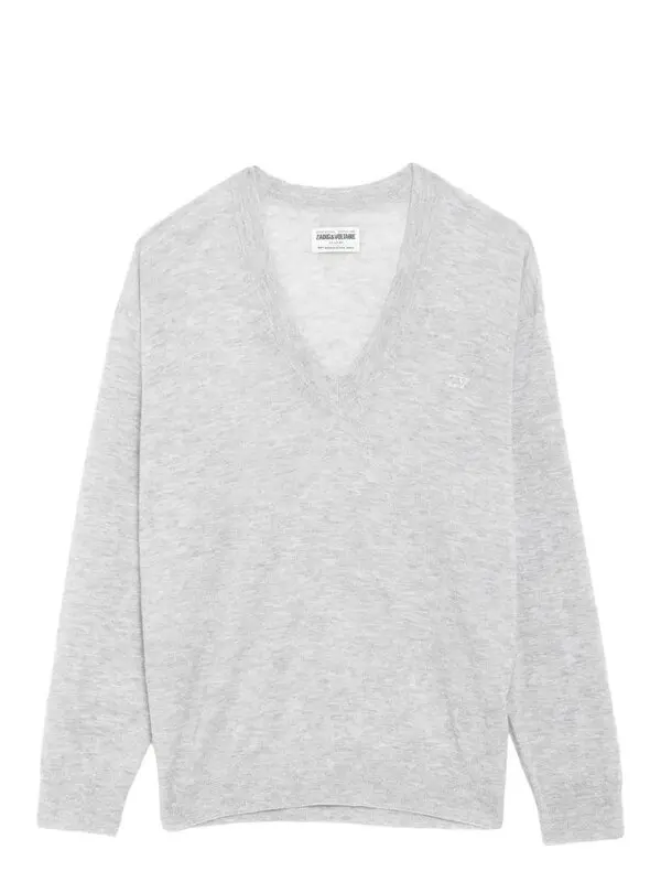 Zadig&Voltaire Swyny Jumper 100% Cashmere - Grey