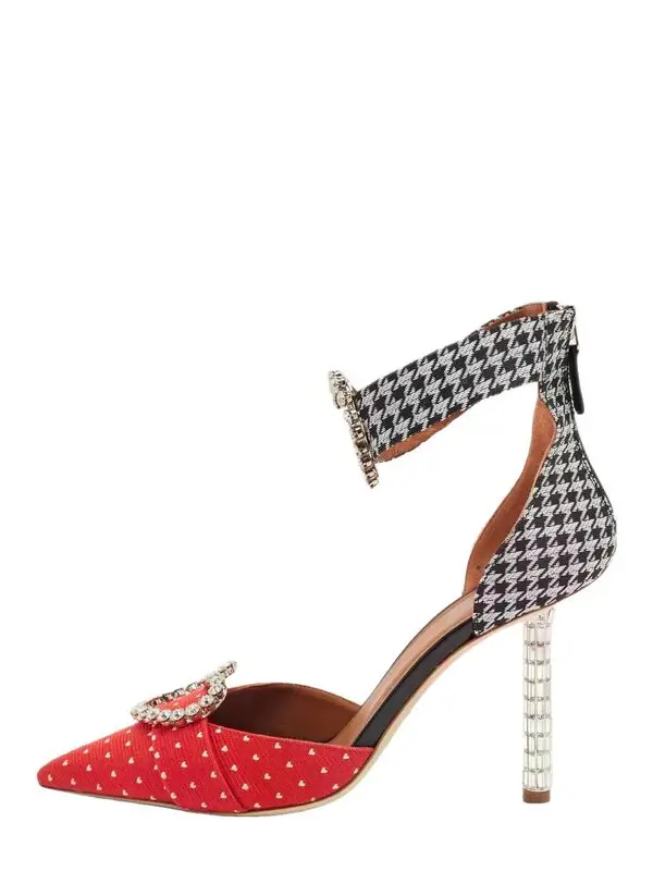 MALONE SOULIERS Camille Heart-embellished Pumps - Red