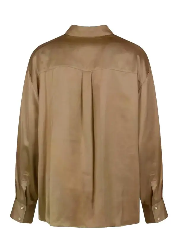 Peserico Plain Long Sleeve Shirt - Neutrals