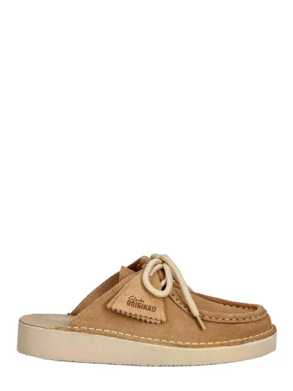 Clarks Wallabee Cup Lace-up Mules - Neutrals