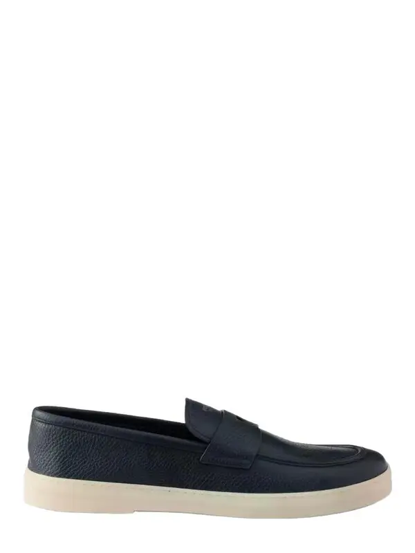 Prada Leather Loafers - Blue