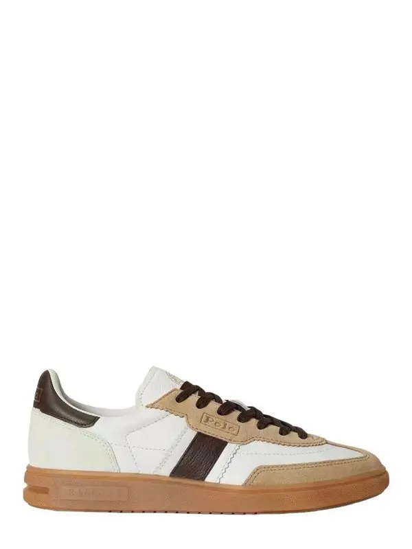 Polo Ralph Lauren Bedford Sneakers With Side Stripes - Neutrals