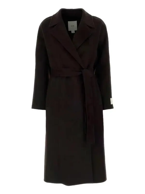 Calvin Klein Belted Storm-flap Coat - Brown