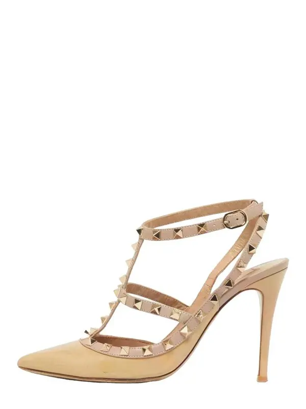 Valentino Garavani Rockstud Pointed-toe Pumps - Neutrals