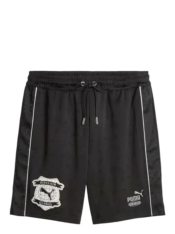 PUMA X Sinclair King Jacquard Logo Pattern Shorts - Black
