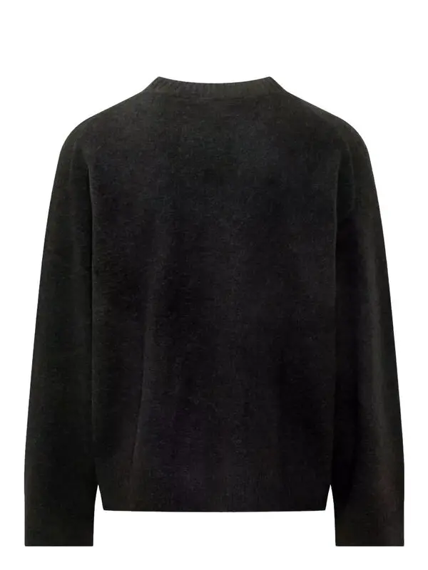 REPRESENT Logo-embroidered Crew Neck Sweater - Grey