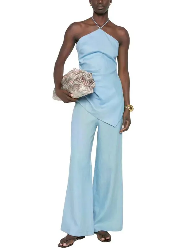 Faithfull The Brand Syna Wide-leg Trousers - Blue