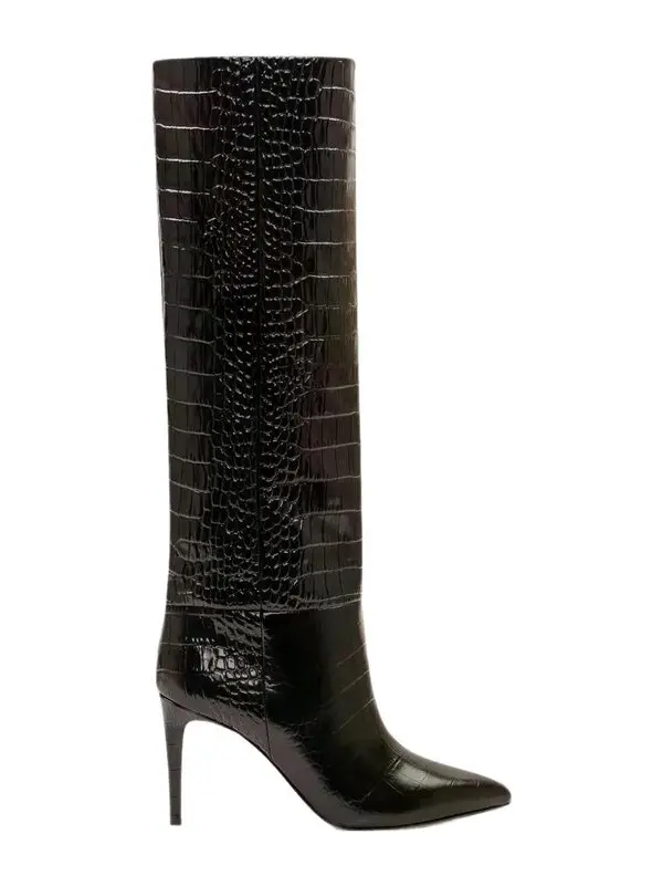 Paris Texas Knee-high Stiletto Boots - Black