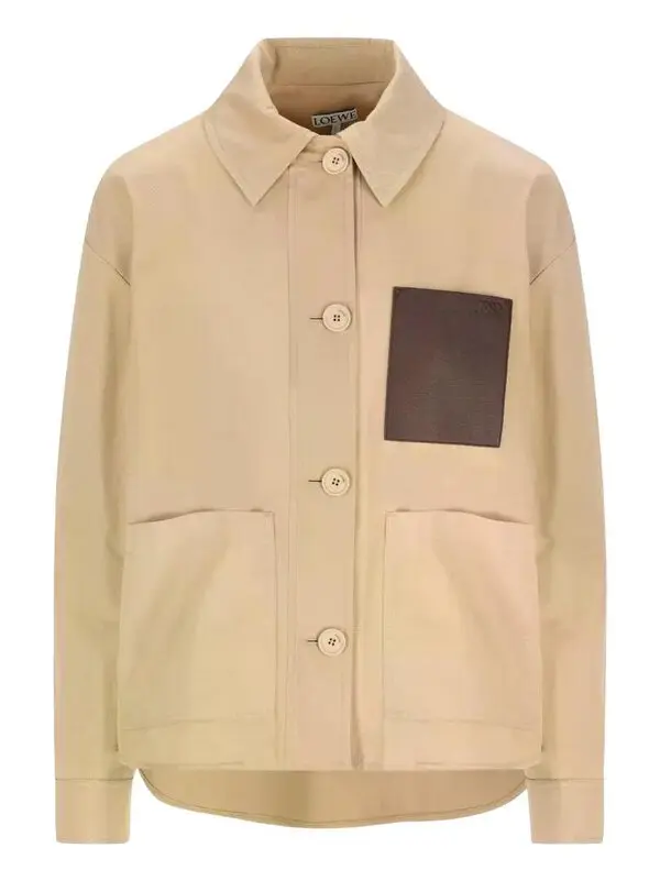 Loewe Logo-detail Pocket Jacket - Neutrals