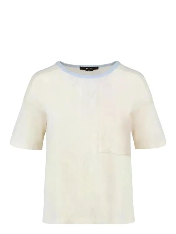 Smythe Pocket-detail Ribbed T-shirt - Neutrals