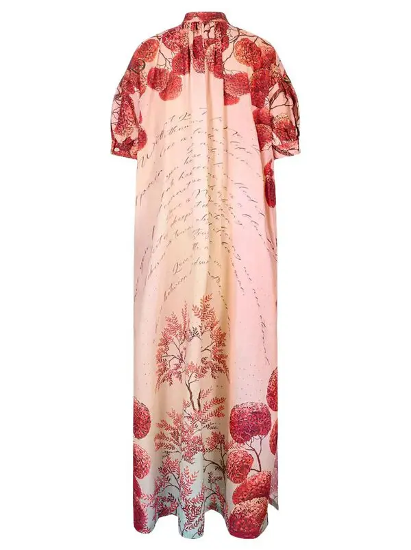 F.R.S FOR RESTLESS SLEEPERS Floral-print Broderie Anglaise Maxi Dress - Neutrals