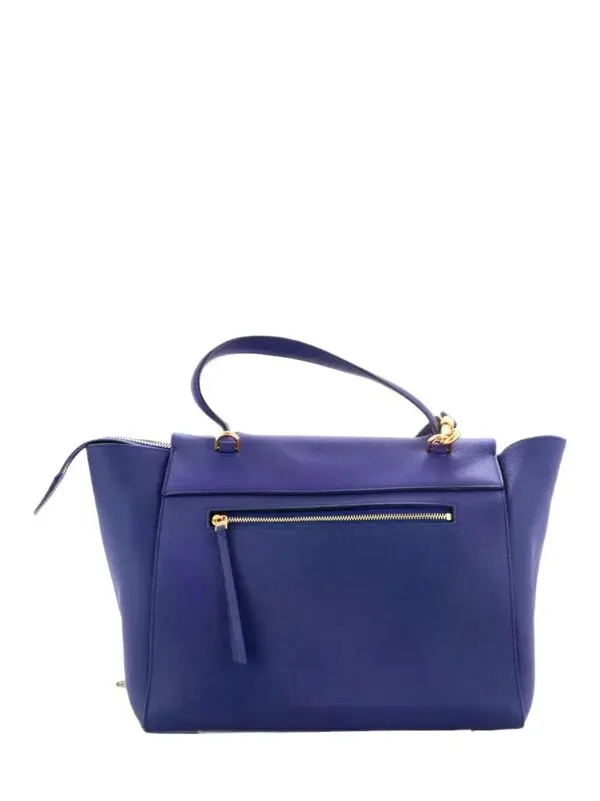 Celine Textured Leather Belt Bag - Blue