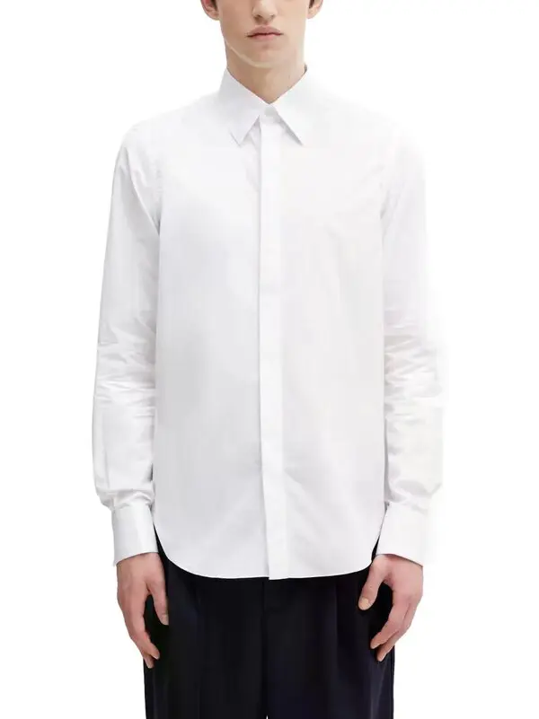 Rhude Logo-embroidered Button-down Shirt - White
