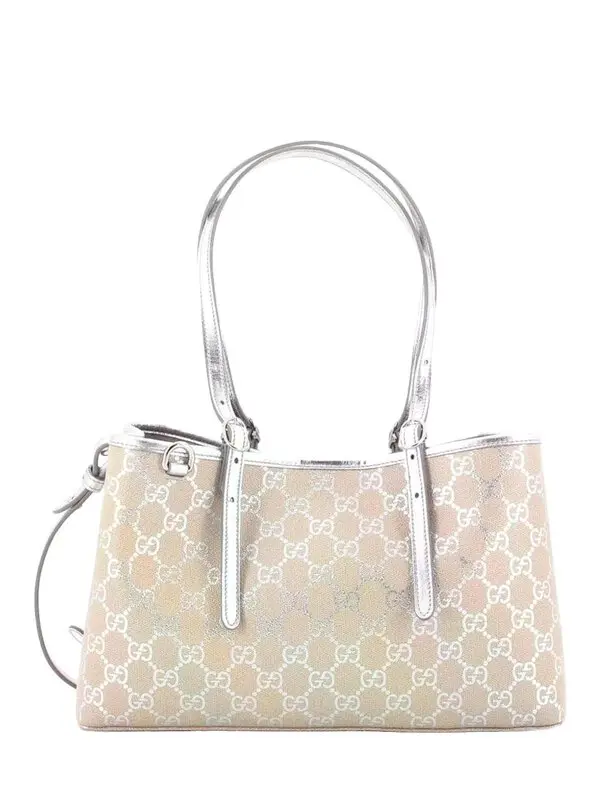 Gucci Gg Coated Canvas Small Tote Bag - Neutrals