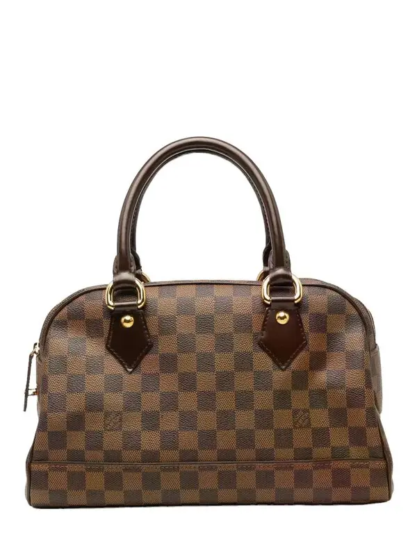LOUIS VUITTON Damier Ebene Duomo Handbag - Brown