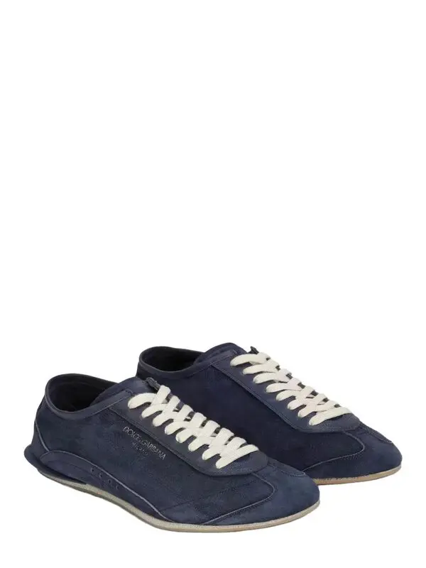 Dolce & Gabbana Calfskin Lipari Plus Derdy Shoes - Blue