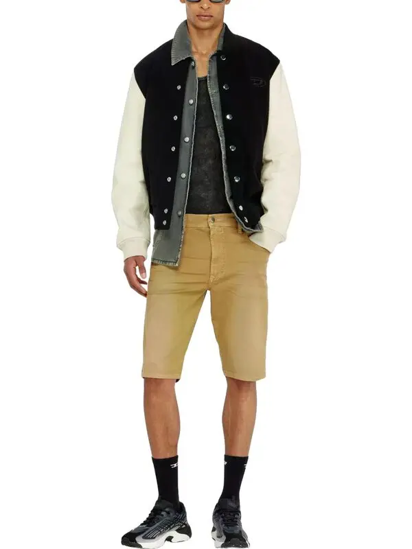 DIESEL® Slim Fit Coloured Denim Shorts - Neutrals
