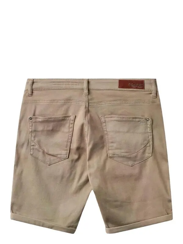 GABBA Textured Denim Shorts - Neutrals