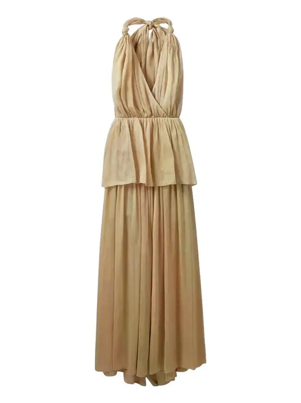 THE GARMENT Prince Tiered Linen Maxi Dress - Neutrals