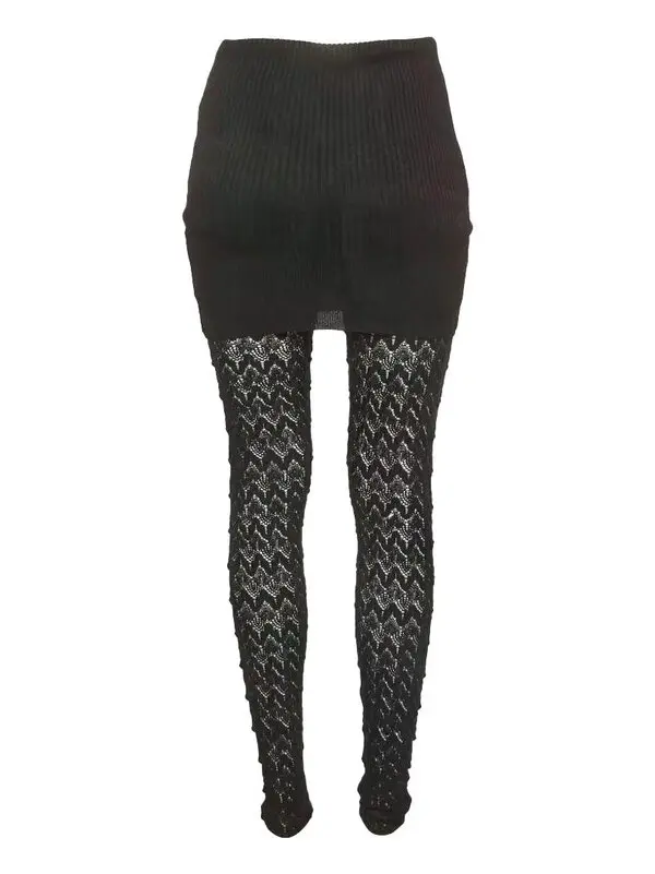 Missoni Stretch Knit Sheer Trousers - Black