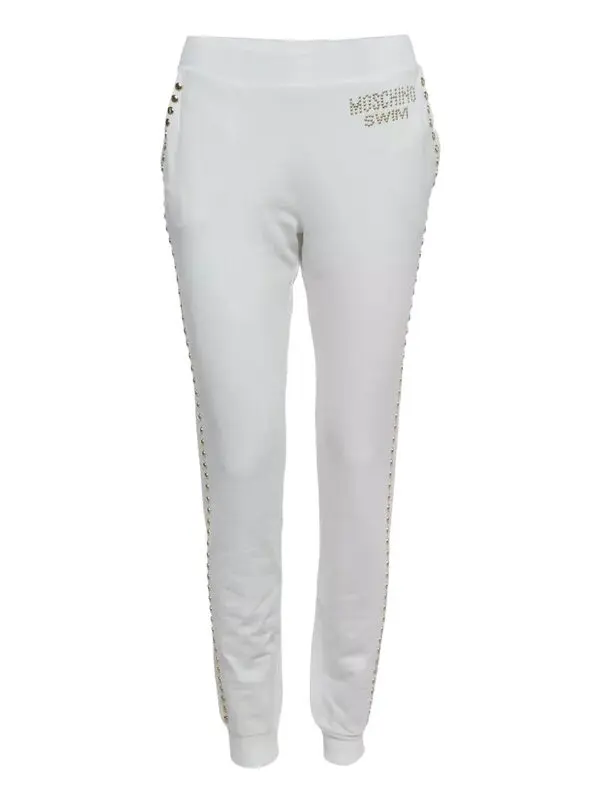 Moschino Studded Track Pants - White