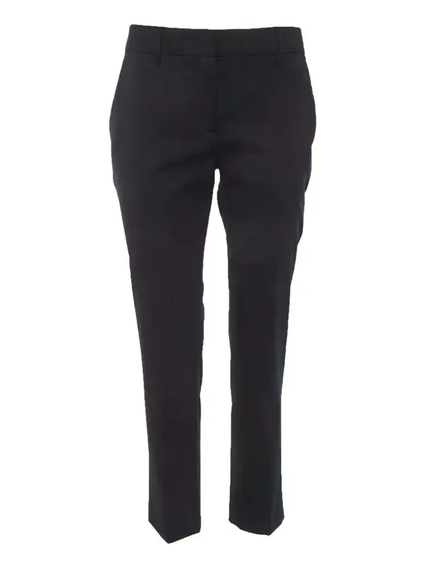 Prada Straight-leg Cropped Trousers - Black