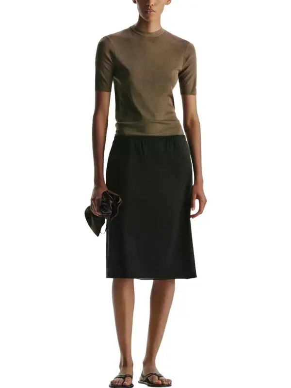 THE ROW Ozzi Short-sleeve Top - Brown