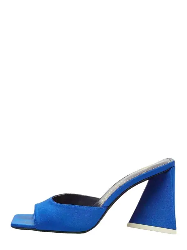 Attico Devon Satin Sandals - Blue