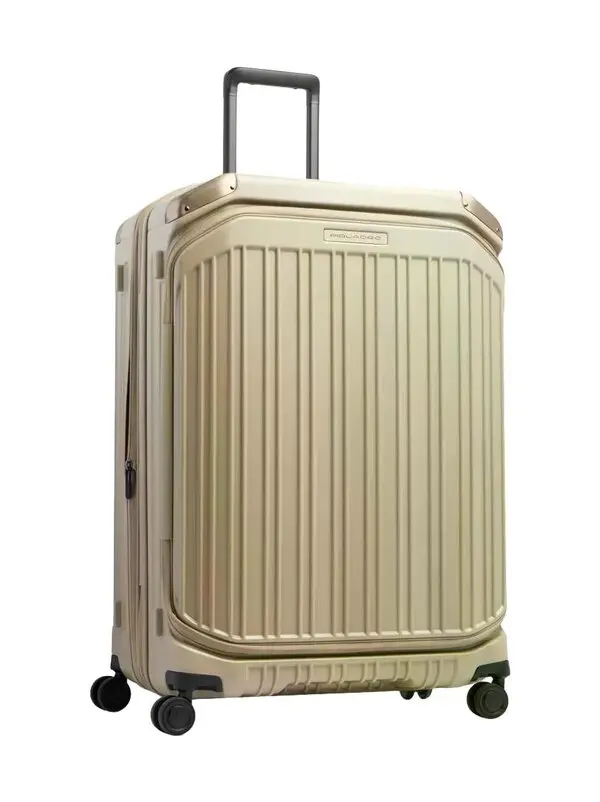 PIQUADRO Large Expandable Dual-opening Suitcase - Neutrals