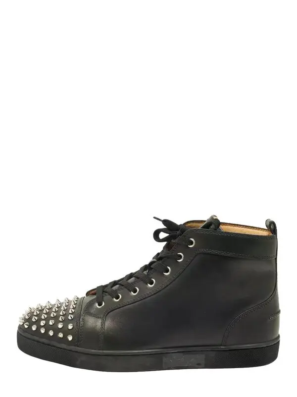 CHRISTIAN LOUBOUTIN Louis Spikes High Top Sneakers - Black