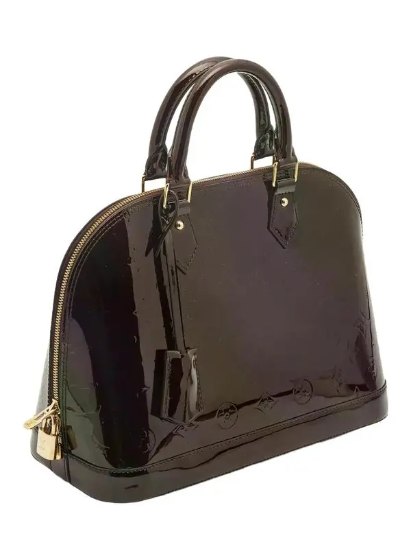 LOUIS VUITTON Alma Pm Monogram Vernis Tote Bag - Brown
