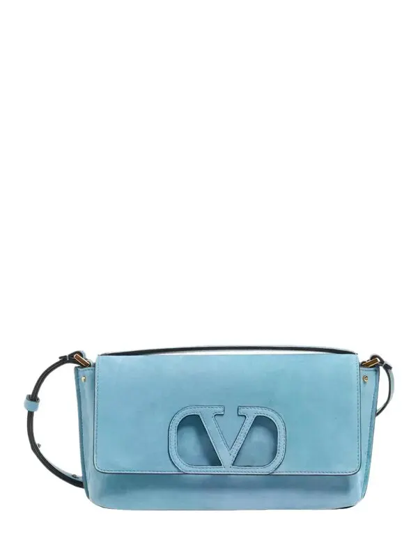 Valentino Garavani Suede Shoulder Bag - Blue