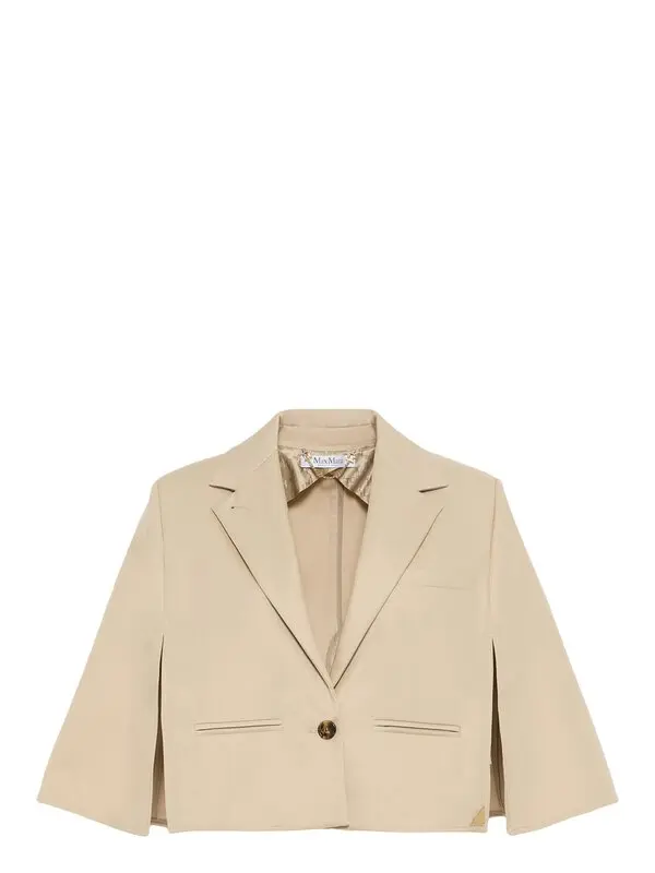 Max Mara Cotton Gabardine Water-repellent Cape - Grey