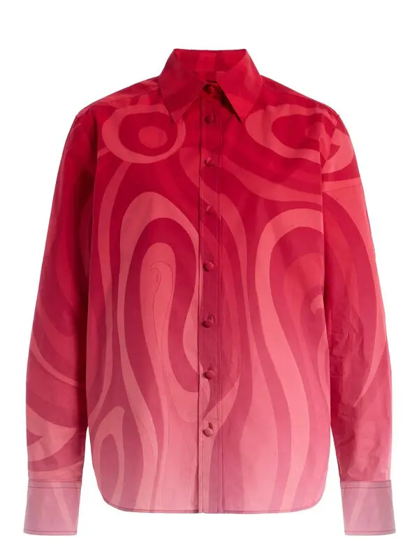 Emilio Pucci Gradient Poplin Shirt - Pink