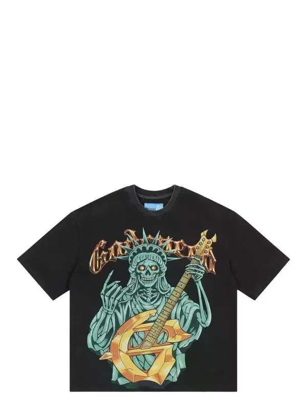 GODSPEED Liberty Rock Graphic-print T-shirt - Black