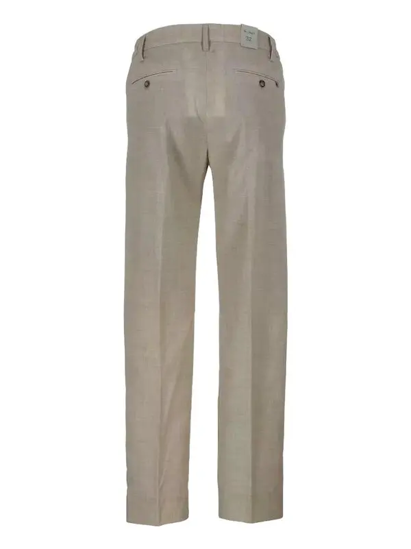 RE-HASH Pleated Detail Tailored Trousers - Neutrals