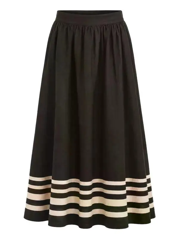 Xirena Lucille Striped Skirt - Black