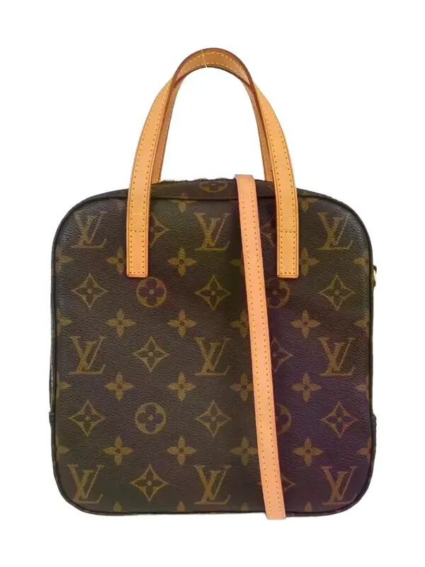 LOUIS VUITTON Monogram Spontini Handbag - Brown