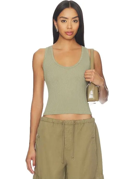 Free People Clean Slate Seamless Tank - Grey
