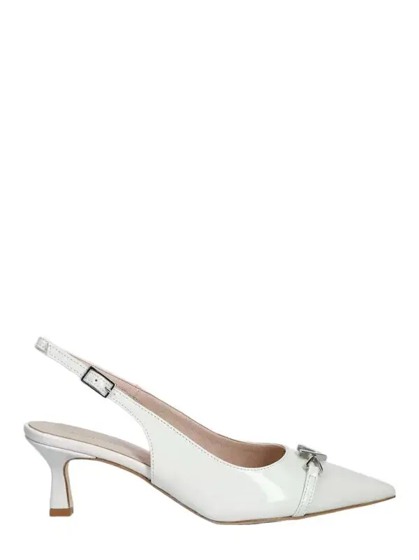 Valentino Garavani Vlogo Slingback Pumps - Silver