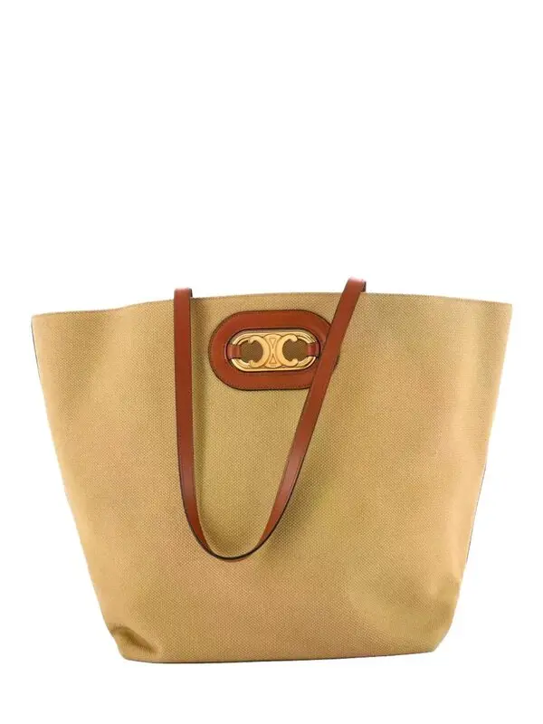 Celine Cabas Maillon Triomphe Bag Canvas Tote Bag - Neutrals
