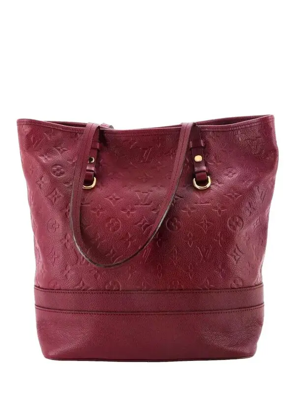 LOUIS VUITTON Citadine Gm Monogram Empreinte Leather Tote Bag - Pink