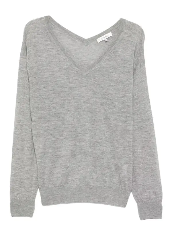 FRAME V-neck Sweater - Grey