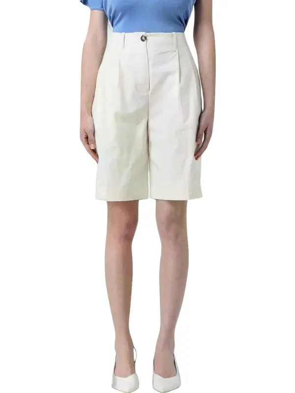 MEIMEIJ Pleated Tailored Shorts - Neutrals