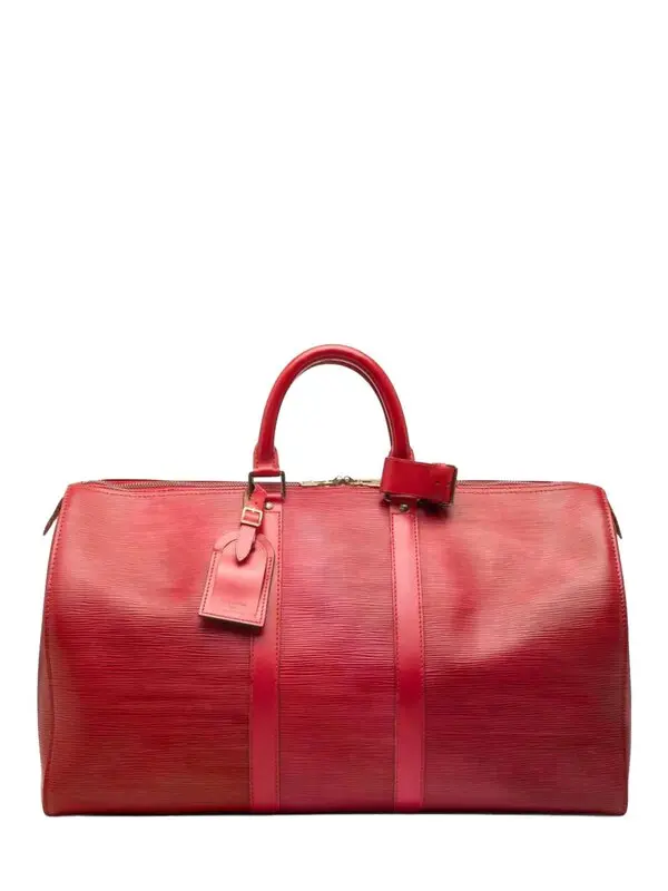 LOUIS VUITTON Epi Keepall 45 Travel Bag - Red