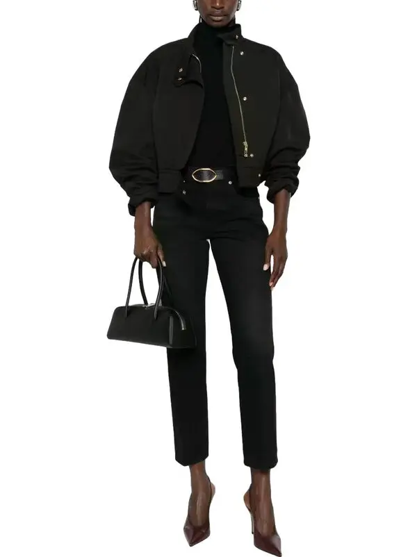 Victoria Beckham Logo-patch Jeans - Black