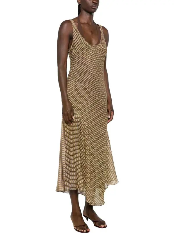 SIR. Cooper Layered Midi Dress - Neutrals