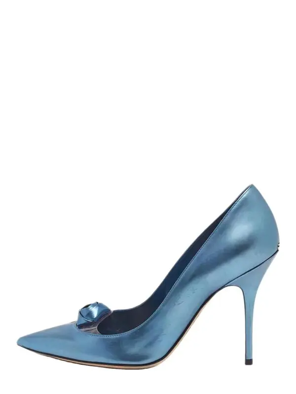 Dior Rose Pointed-toe Pumps - Blue