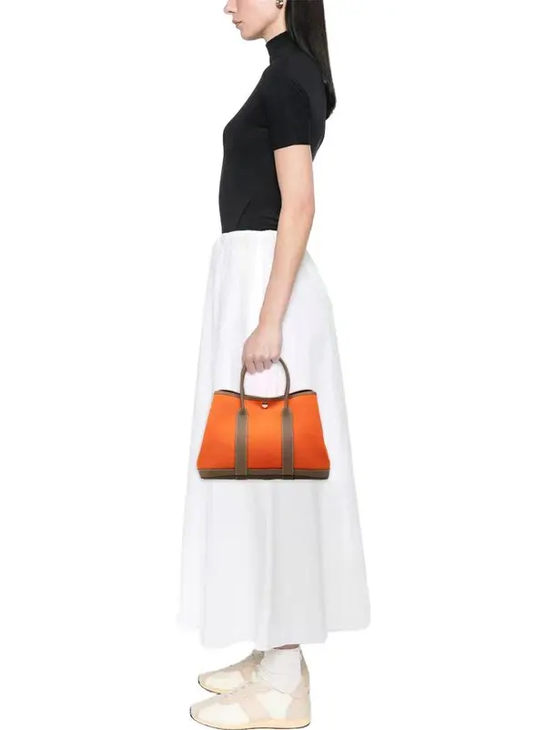 Hermès Toile And Negonda Garden Party 30 Tote Bag - Brown