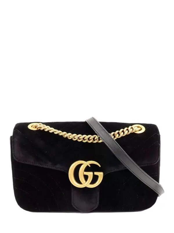 Gucci Gg Marmont Chain-strap Shoulder Bag - Black